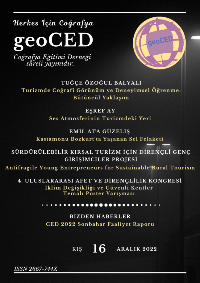 geoCED – Coğrafya Eğitimi Derneği süreli yayınıdır
