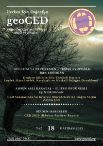 geoCED – Coğrafya Eğitimi Derneği süreli yayınıdır